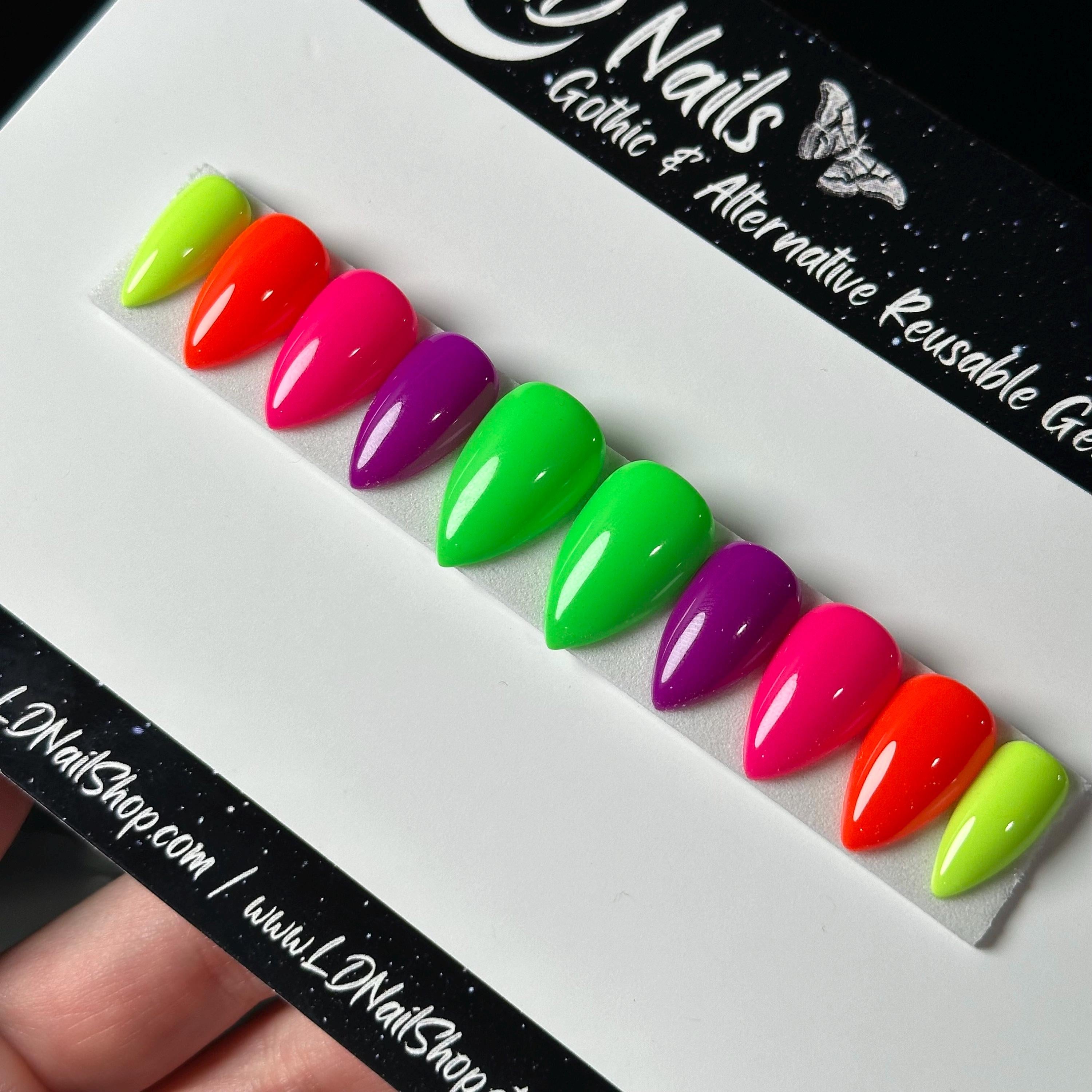 Neon Skittles – LD Nails